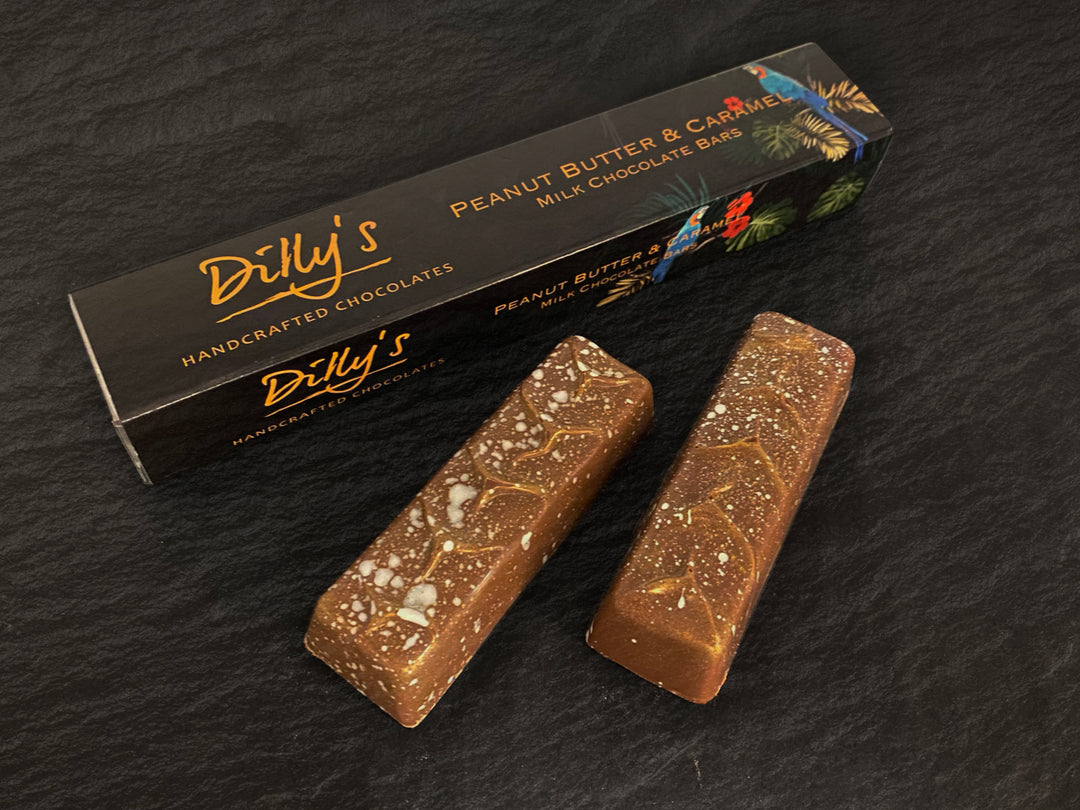 Peanut Butter & Caramel Bars – Dilly's Chocolates