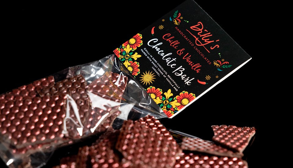 Chilli & Vanilla Barks – Dilly's Chocolates